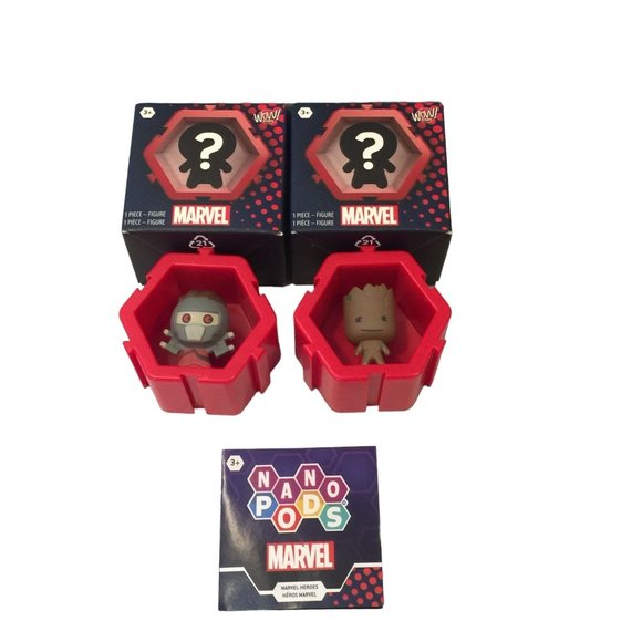 Marvel Nano Pods | Toys | Marvel Nano Pods Groot Starlord Mini Mini ...